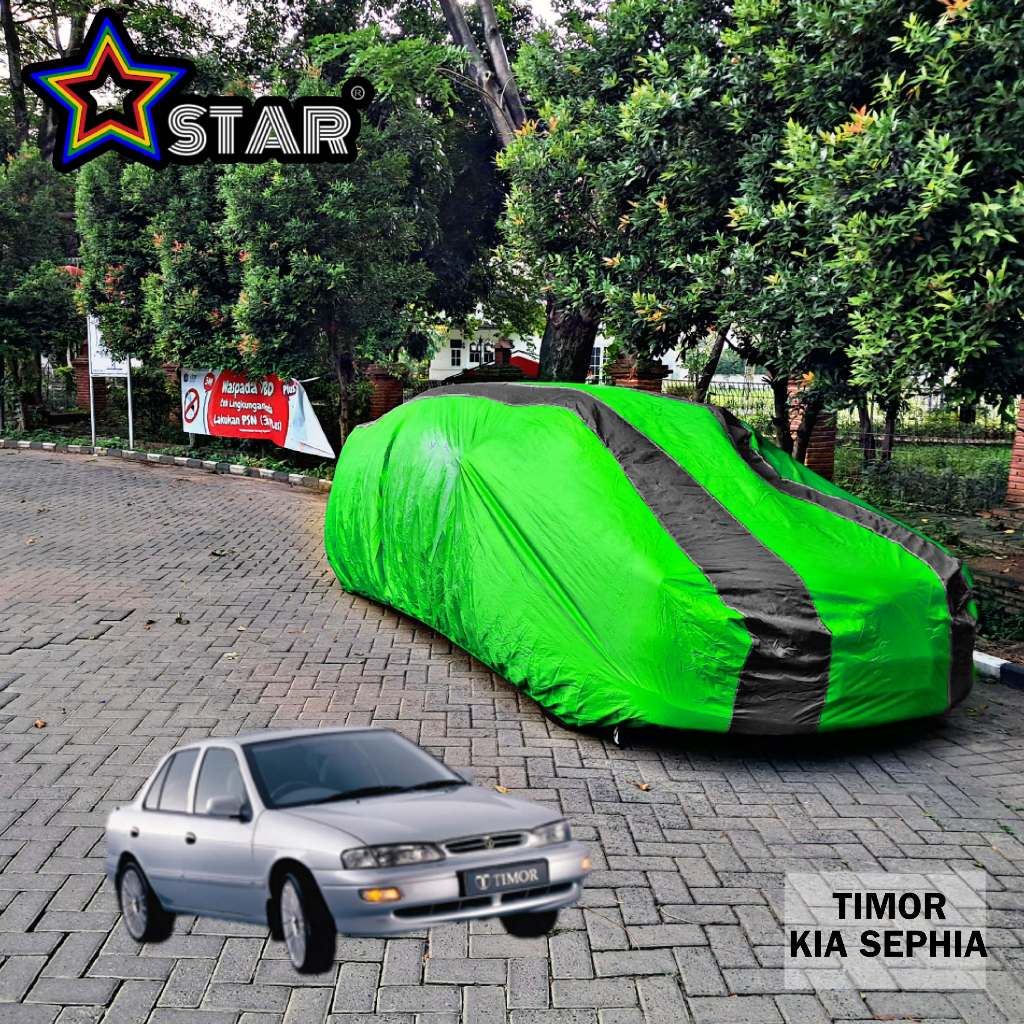 Jual Body Cover TIMOR KIA SEPHIA Hijau Strip 2 Hitam Sarung Mobil Warna ...
