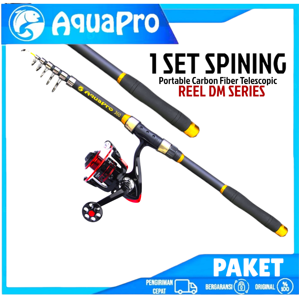 Jual Paket Set Pancingan Lengkap Reel Pancing + Joran Pancing Portable ...