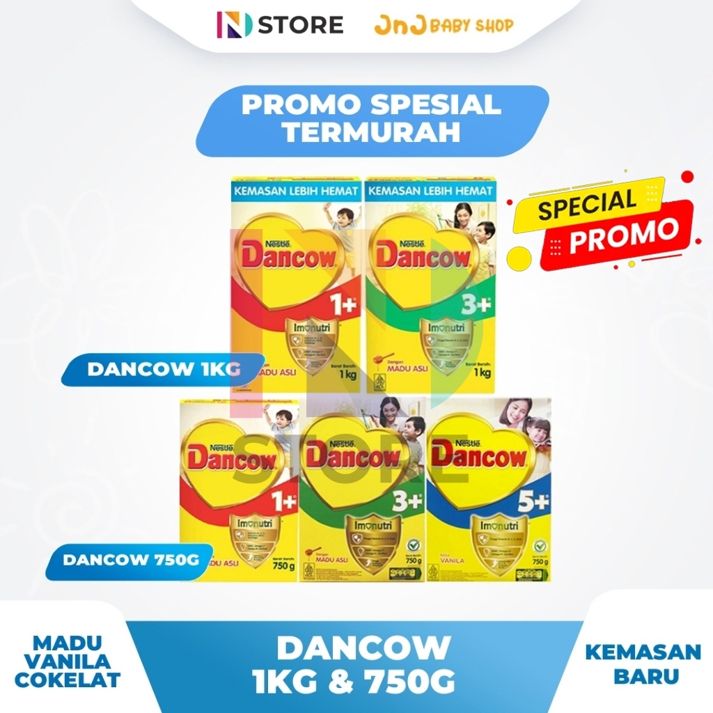 Jual DANCOW 1+/3+/5+ 750GR/1KG MADU/VANILA/COKELAT | Shopee Indonesia