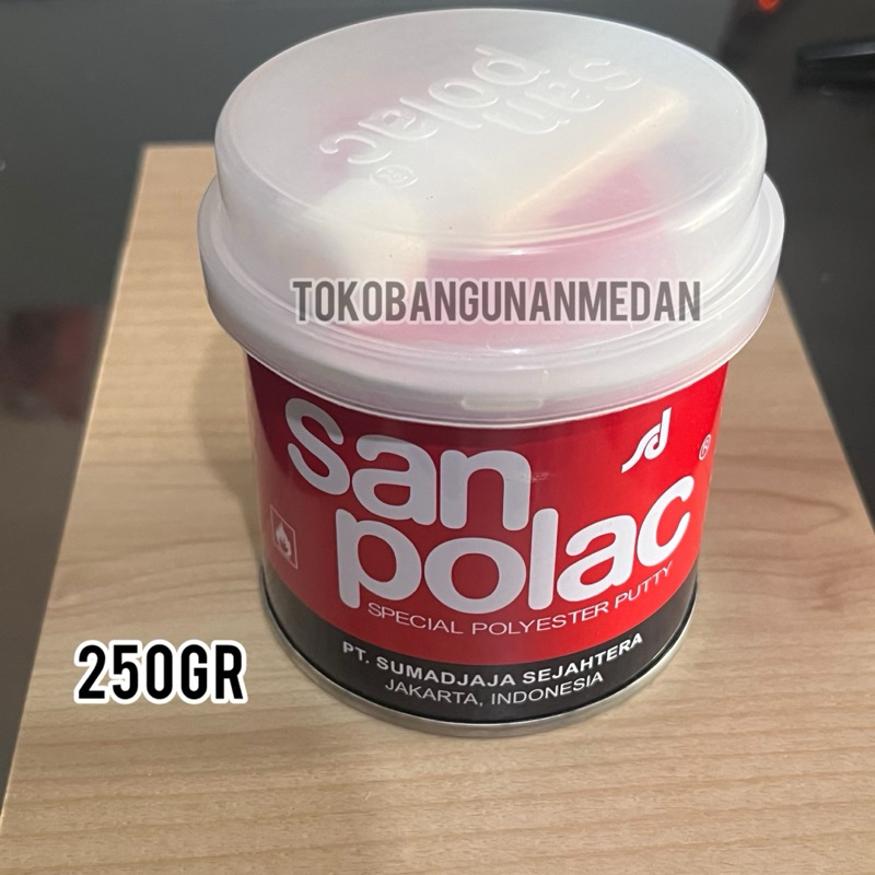 Jual SAN POLAC Dempul Plastik 250 gram - Mobil motor / Besi Kayu ...