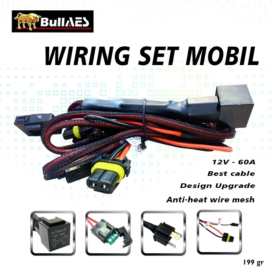 Jual Wiring Relay Set Mobil H4 12 Volt Premium Quality | Shopee Indonesia