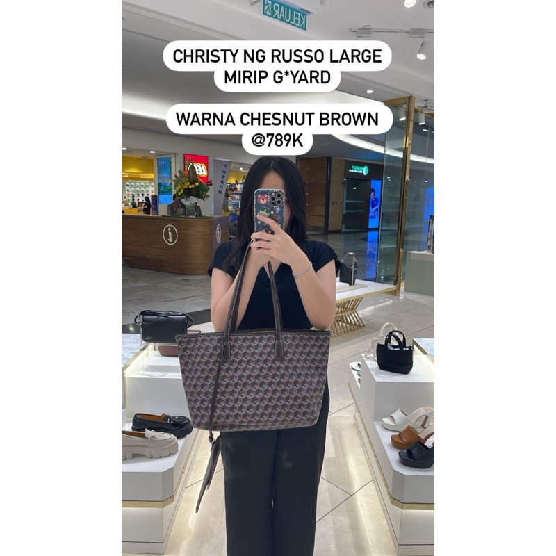 Jual ORIGINAL CHRISTY NG BIG TOTE BAG HANDCARRY READY 14 Nov 2024 ...
