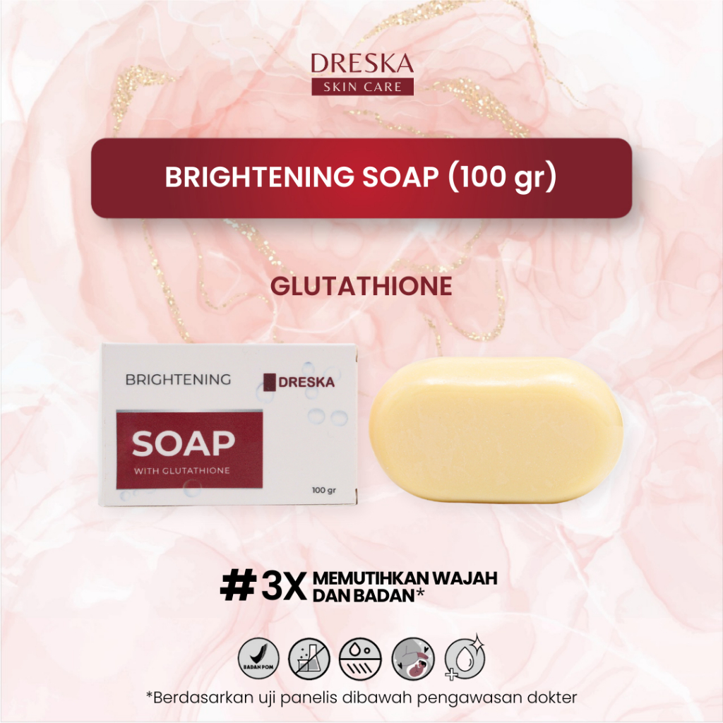 Jual WHITENING GLUTATHIONE SOAP DRESKA pemutih sabun pelembab | Shopee ...