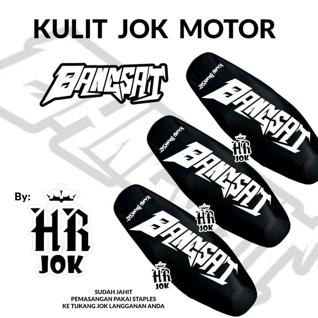 Jual kulit jok B4NGSAT king speed bordir kingdrag drag king vario ...