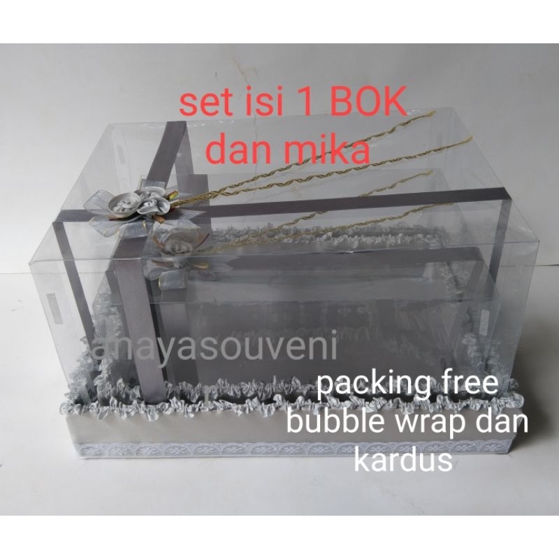 Jual Kotak Seserahan Pernikahan Set Mika Lengkap Isi 1 Bok Hantaran ...