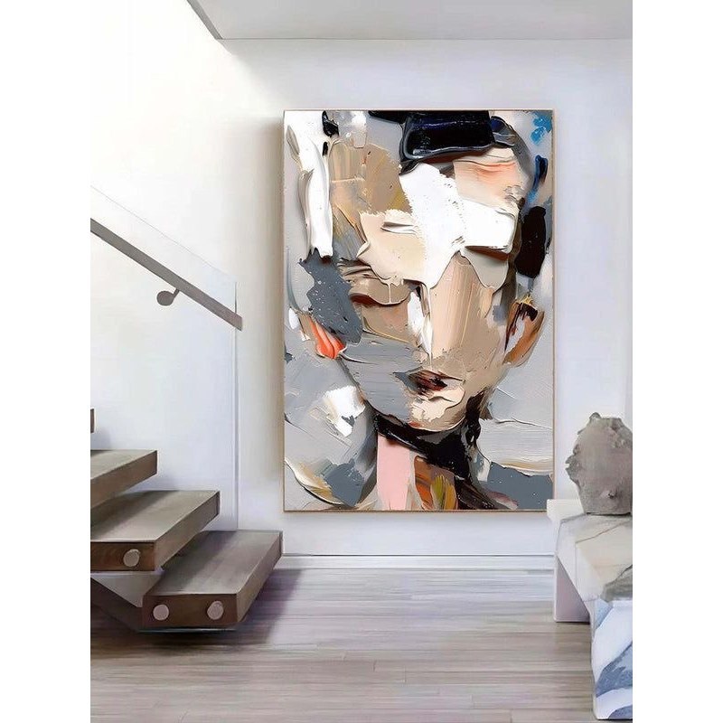 Jual Hiasan Lukisan Dinding Abstrak Illusion Aesthetic Texture Dekorasi ...