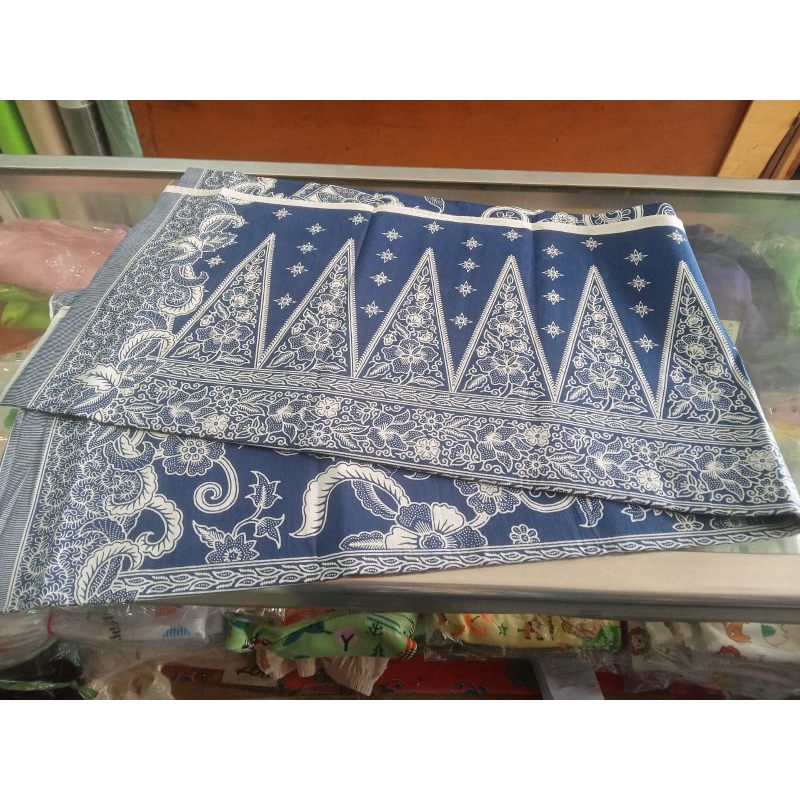 Jual BAHAN BATIK BADUY MOTIF GERABAH GUCCI/KENDI NAVY UKURAN 1.10X2M ...