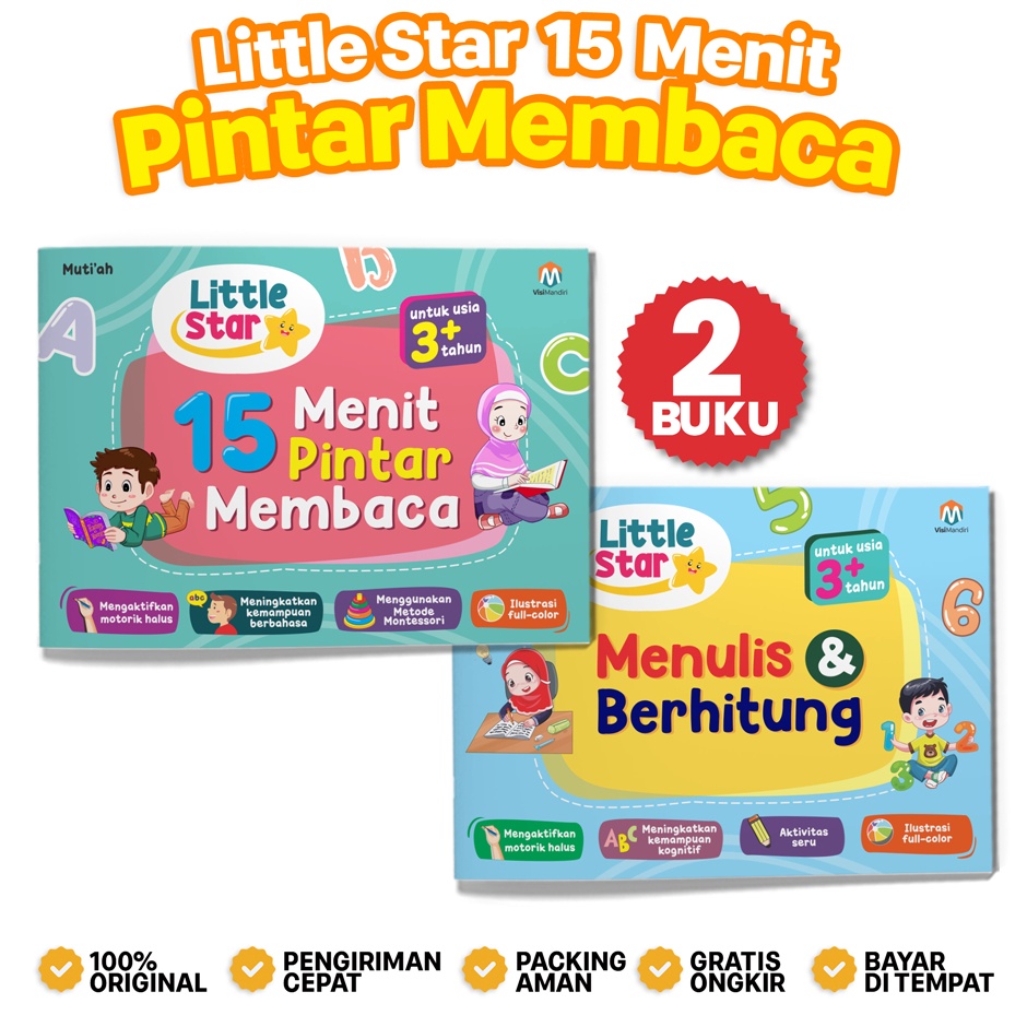 Jual Terkini Grosir Ziyadbooks Buku Belajar Membaca Little Star 15 ...