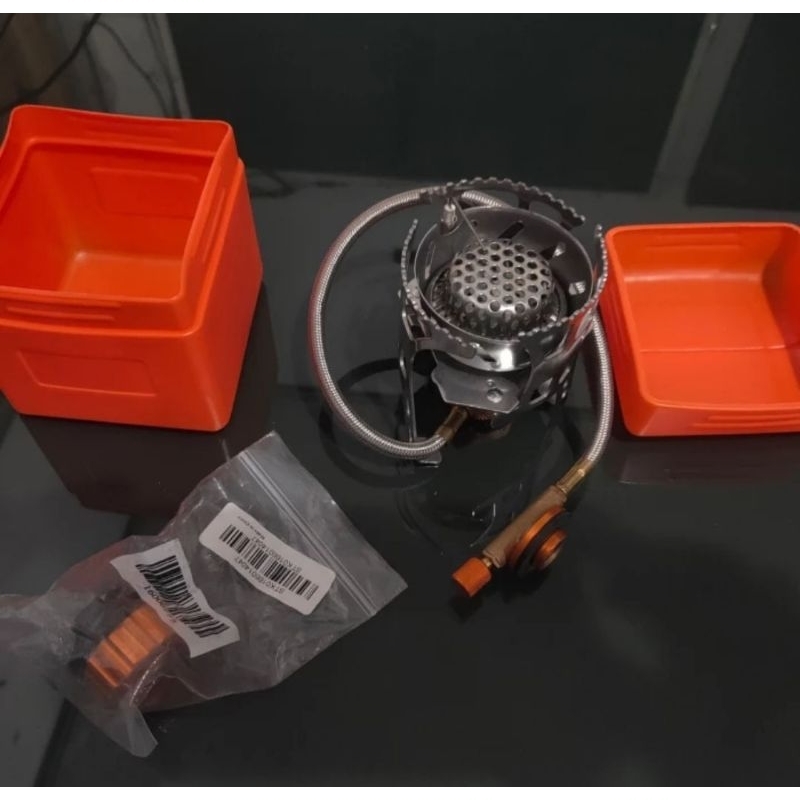 Jual Kompor Portable Ultralight Lengkap Adaptor Gas Kaleng | Shopee ...