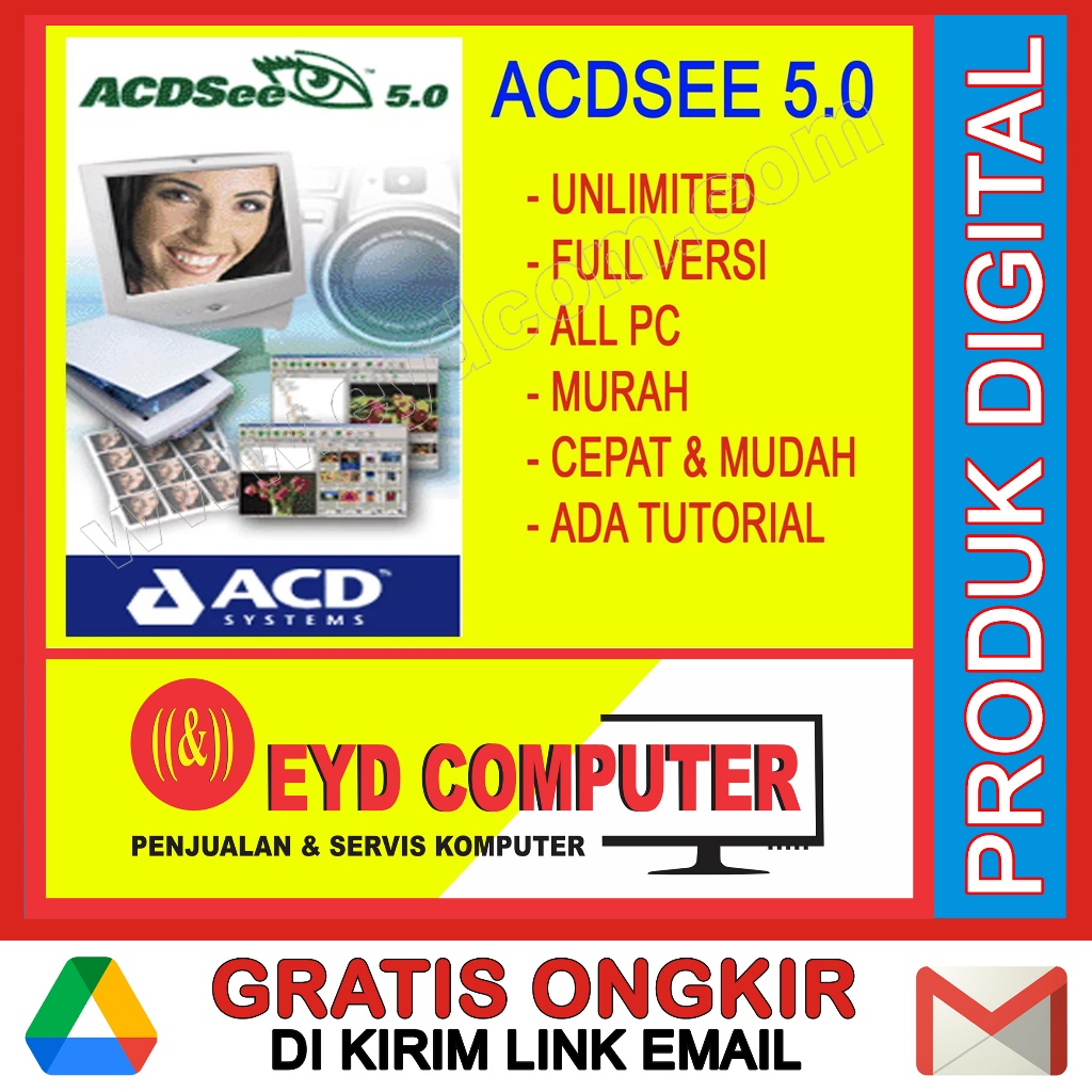 Jual PROGRAM ACDSEE 5.0 ALL PC FULL VERSION BANYAK PC APLIKASI ACD SYSTEM PHOTO MANAGER SOFTWARE ...