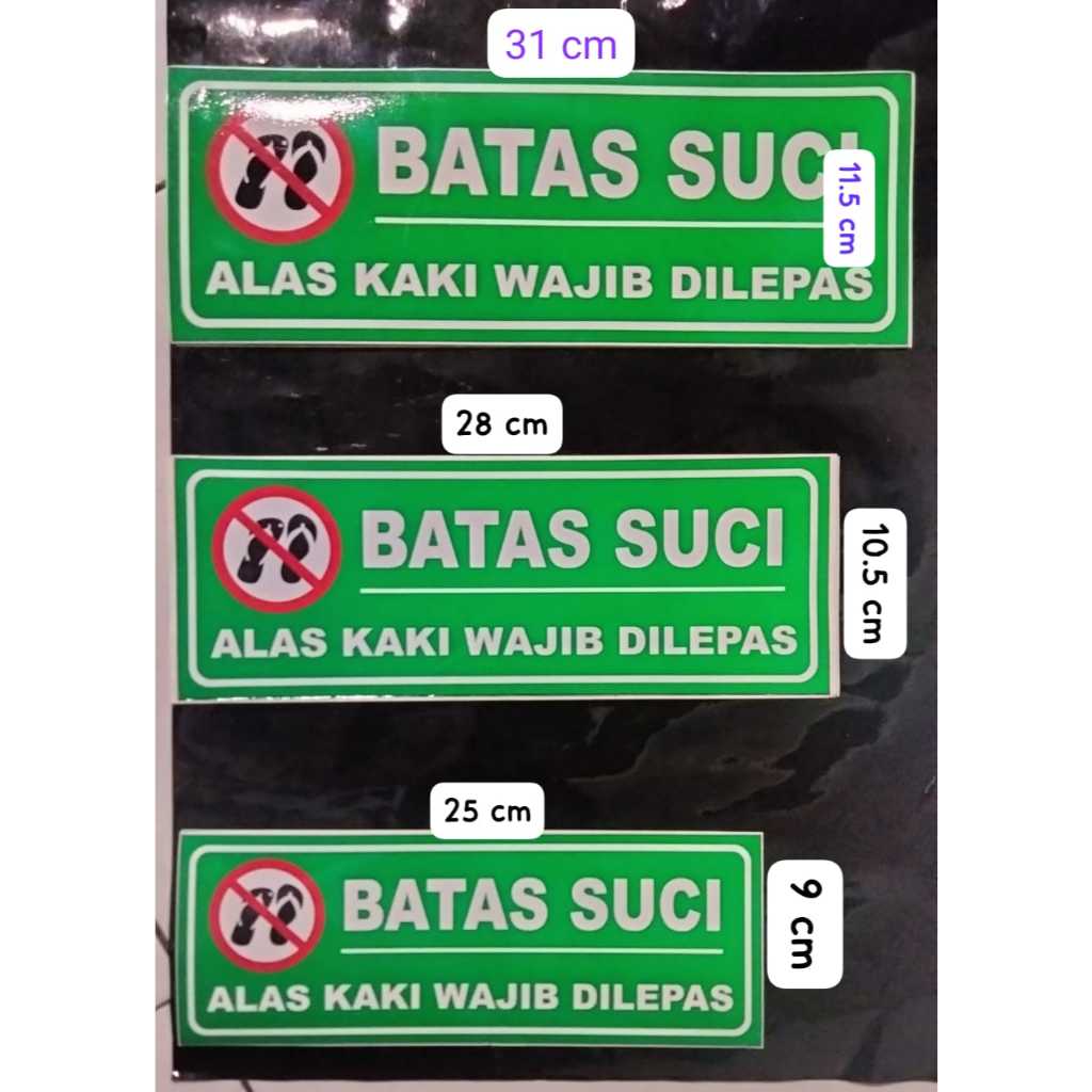 Jual STICKER TULISAN BATAS SUCI UKURAN CUSTOM | Shopee Indonesia
