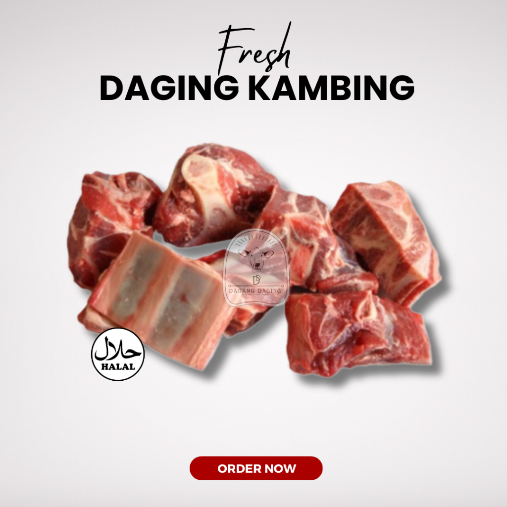 Jual Daging Kambing Campur Fresh Halal 1kg | Shopee Indonesia