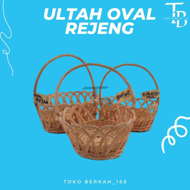 Jual ULTAH OVAL REJENG UKURAN KECIL DAN BESAR / KERANJANG BUAH BAHAN ...