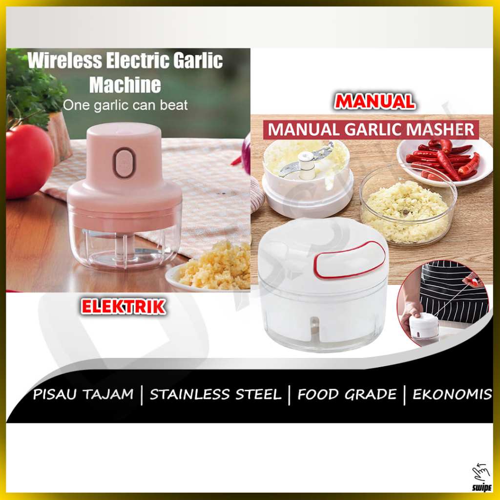 Jual Mini Chopper Elektrik Blender Portable Stainless Elektrik Manual ...