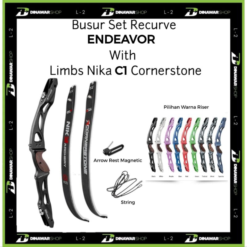 Jual Busur Set Recurve Riser Endeavor X Limbs Nika C1 | Shopee Indonesia