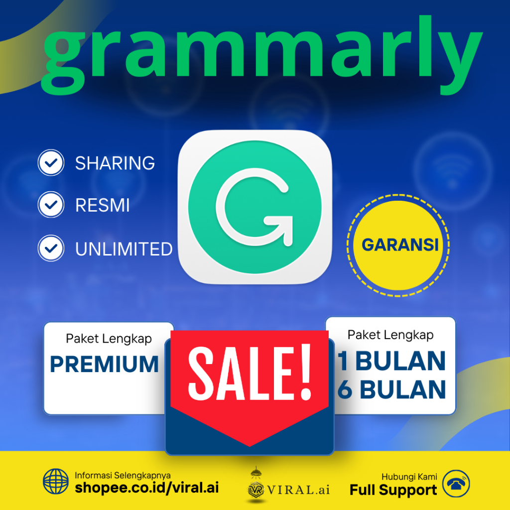 Jual Grammarly - Membantu para penulis/dosen dalam menulis artikel bahasa Inggris | Shopee Indonesia