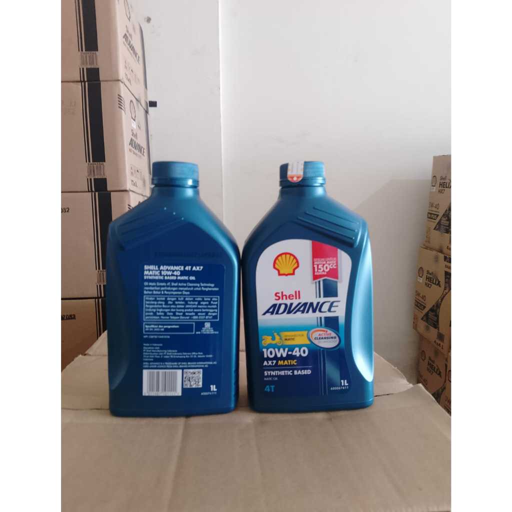 Jual Oli Motor Matik Terbaru Shell Advance AX7 1 Liter Matic (MAXI ...