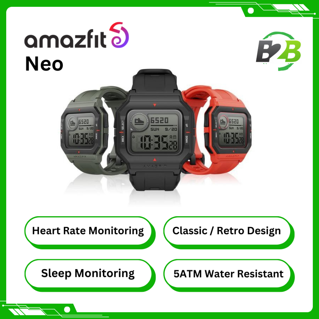 Jual Amazfit Neo Smart Watch Heart Rate Monitoring Sleep Monitoring ...