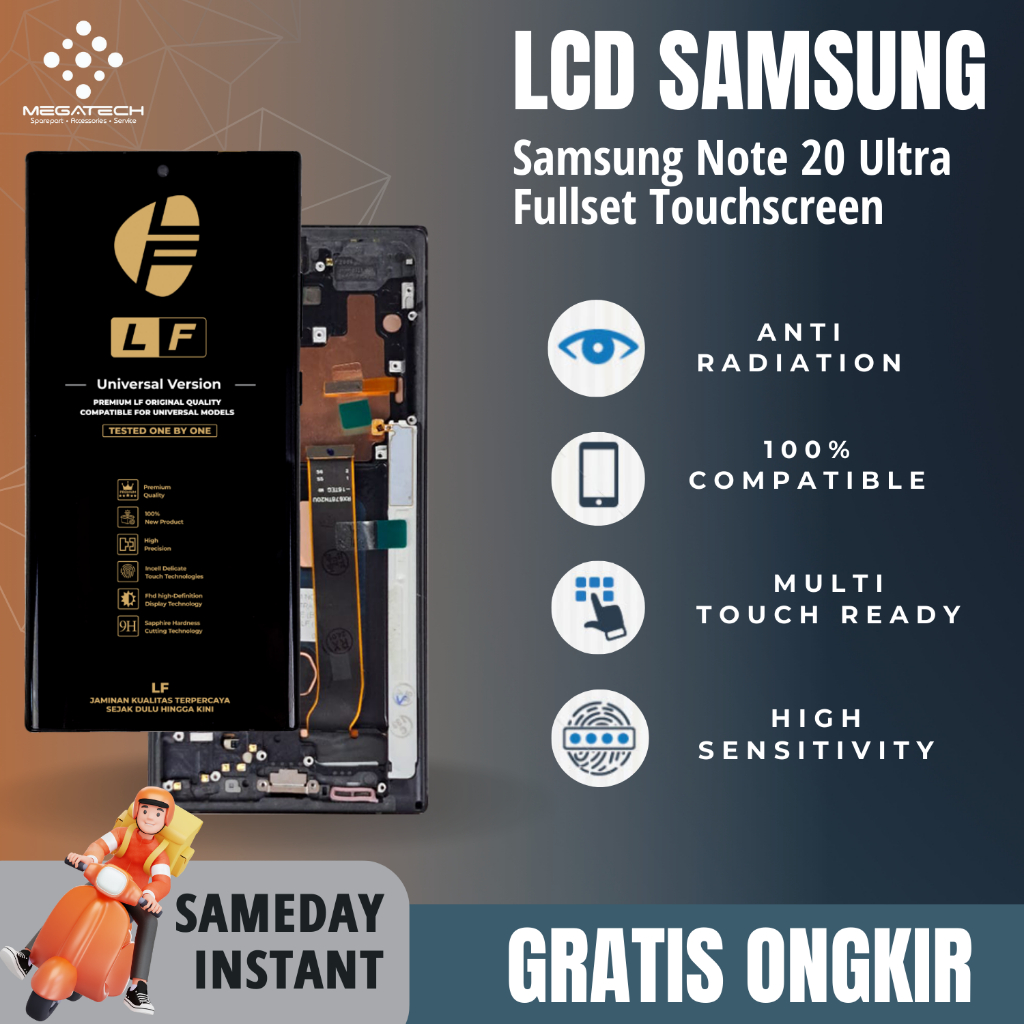 Jual LCD Samsung Note 20 Ultra Include Frame Fullset Touchscreen ...