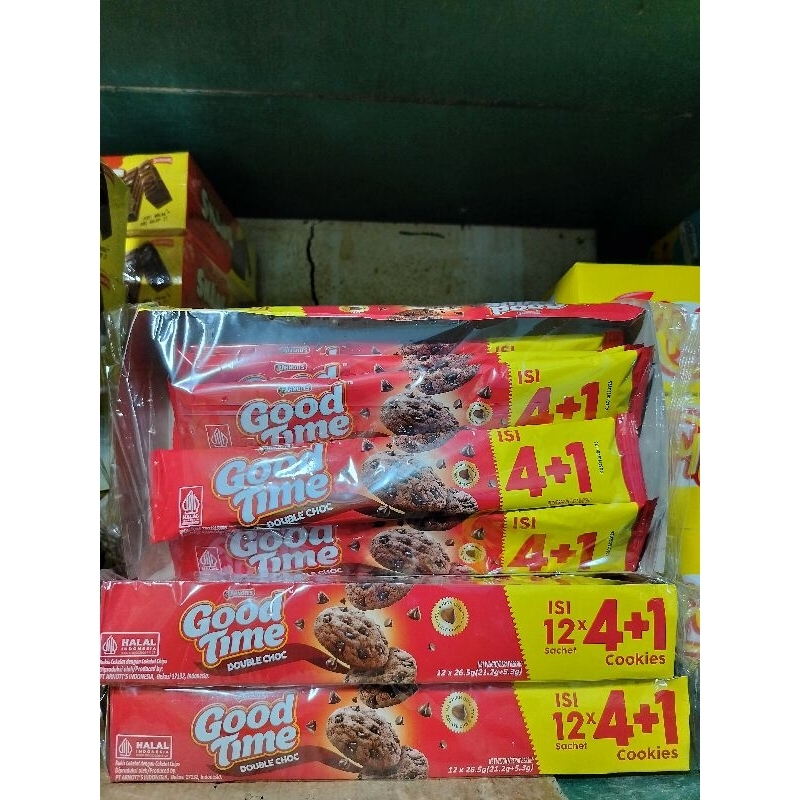 Jual New Good Time Double Choco ( 1 Kotak isi 12 Pcs ) | Shopee Indonesia