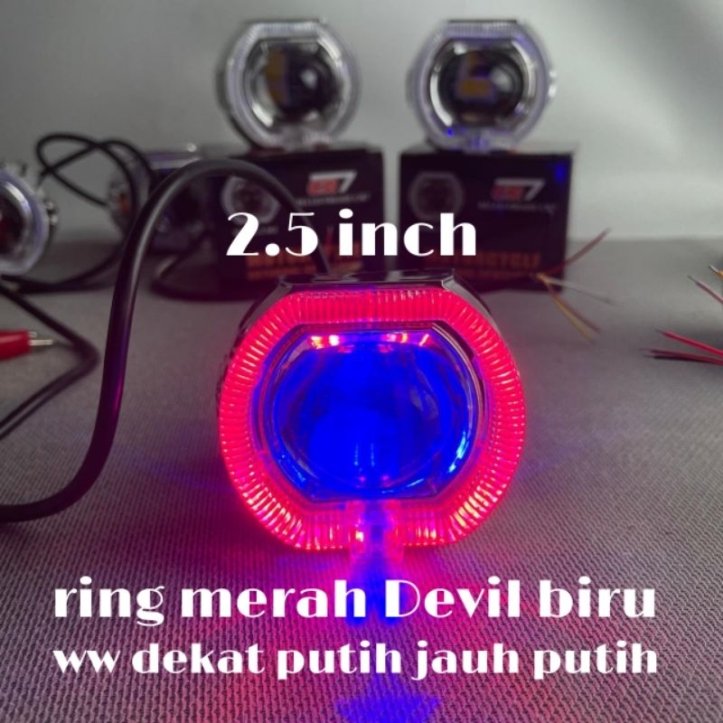 Jual Projie Biled Cut Off mini 2.5 INC D2 D3 Jauh Dekat 30watt ...