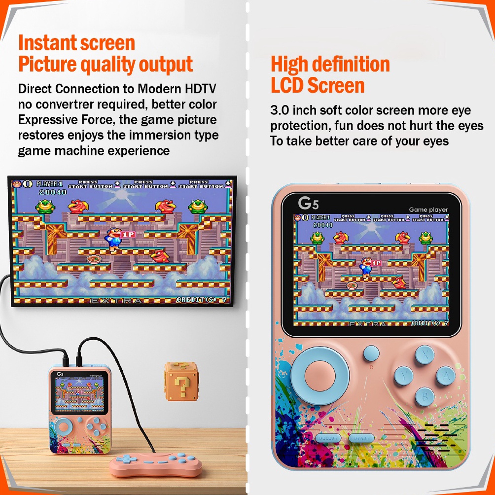Jual KODE Q33W Gameboy isi 5 GAME Nintendo Console Retro Bisa Connect ...