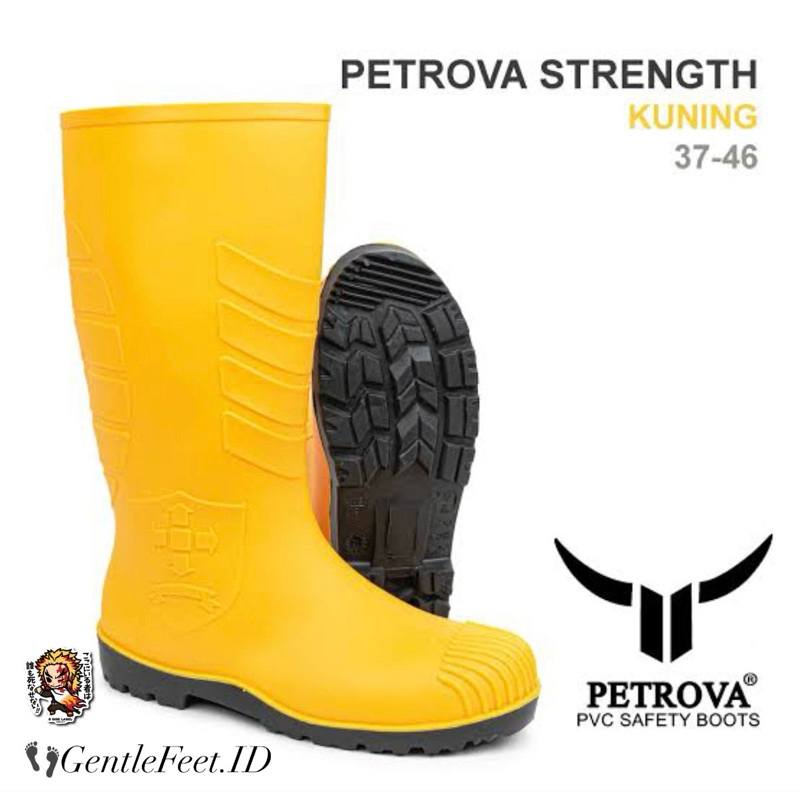 Jual SEPATU SAFETY BOOTS PROYEK PVC UJUNG BESI STEEL TOE STRENGTH SNI ...