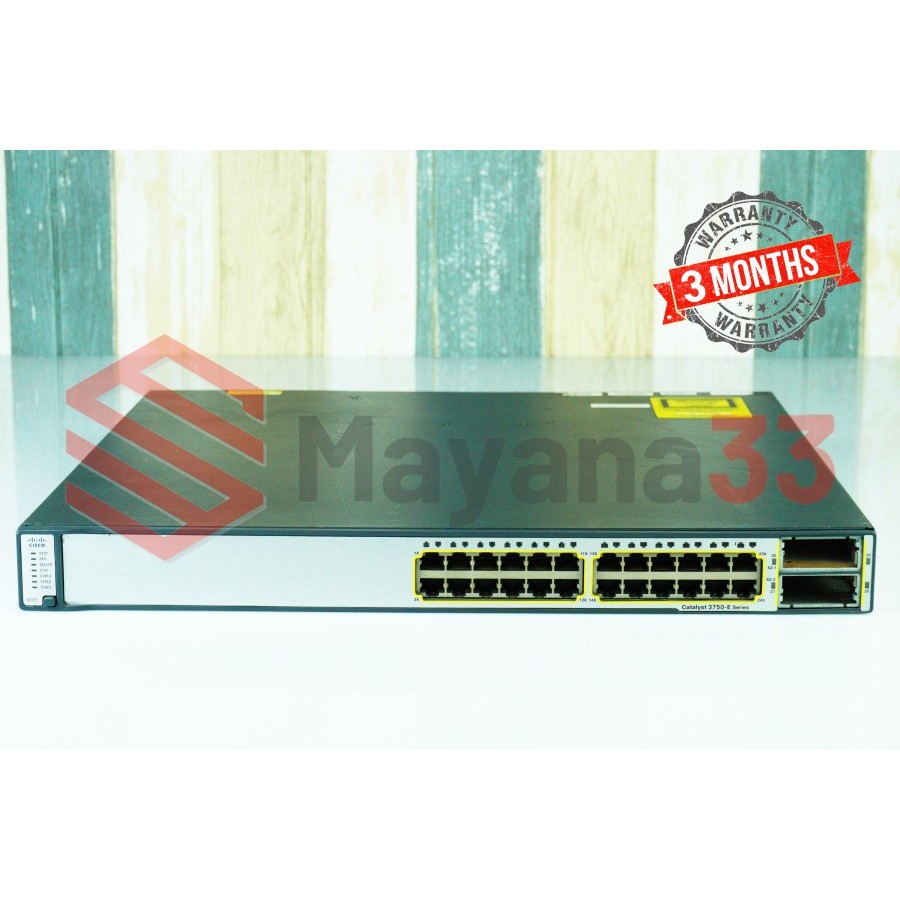 Jual Cisco Catalyst 3750-E Series 24Port Type WS-C3750E-24TD-S +2 port ...