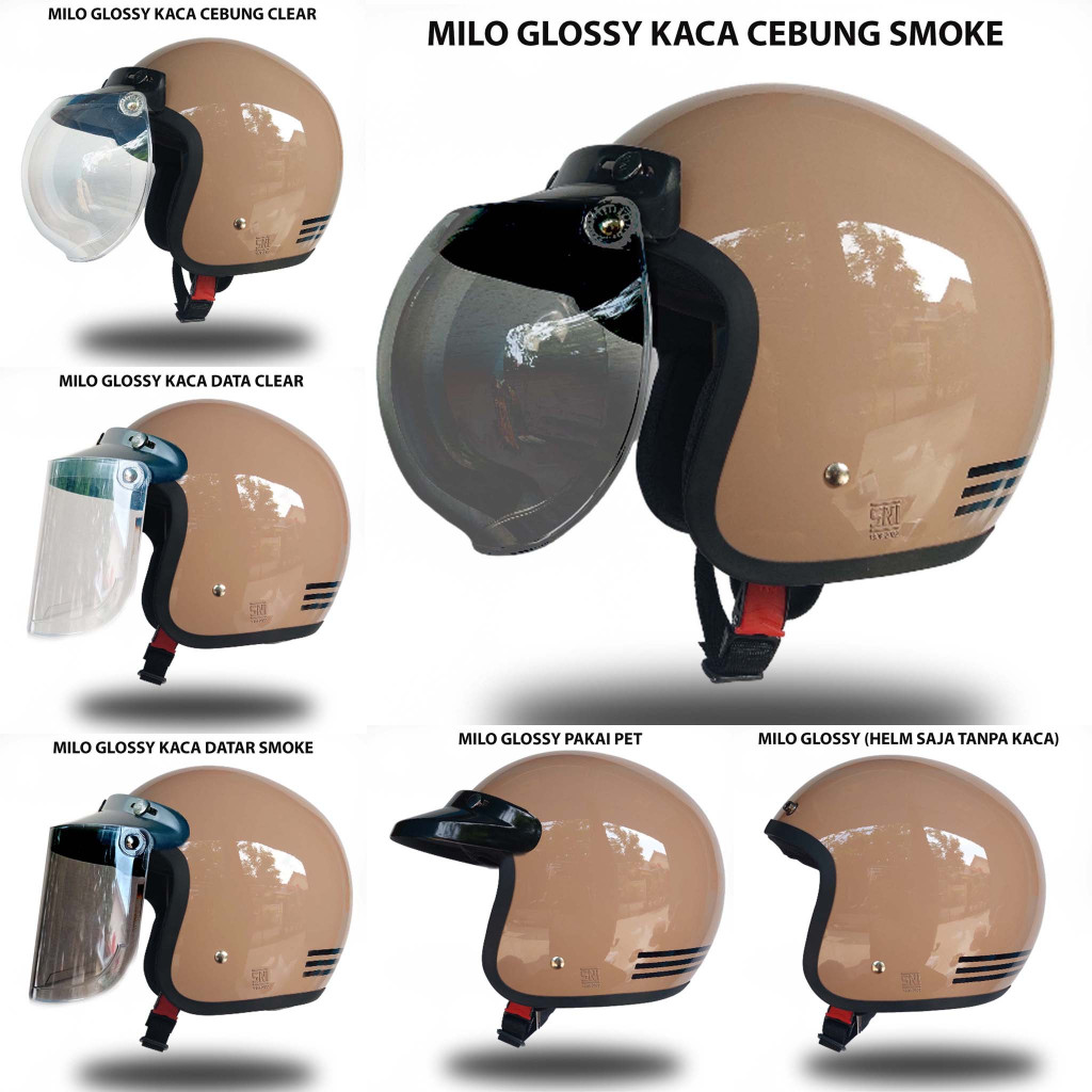 Jual HELM BOGO GARIS 3 Clasic RETRO CLASSIC cewe cowo dewasa bagus ...