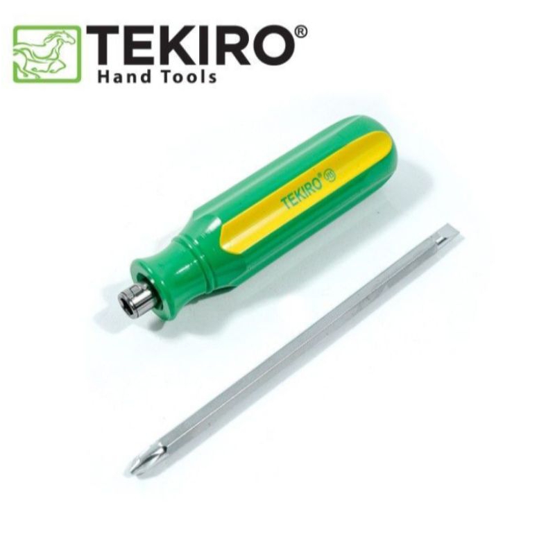 Jual TEKIRO OBENG DUA ARAH,BOLAK BALIK,2 WAY SCREWDRIVER,PH2 6 X 125 MM ...