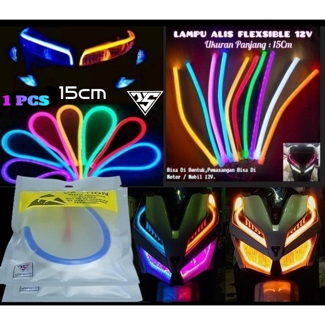Jual LAMPU ALIS DRL LED SLIM BEAT 15CM UNTUK SEMUA BEAT LAMPU ALIS ...