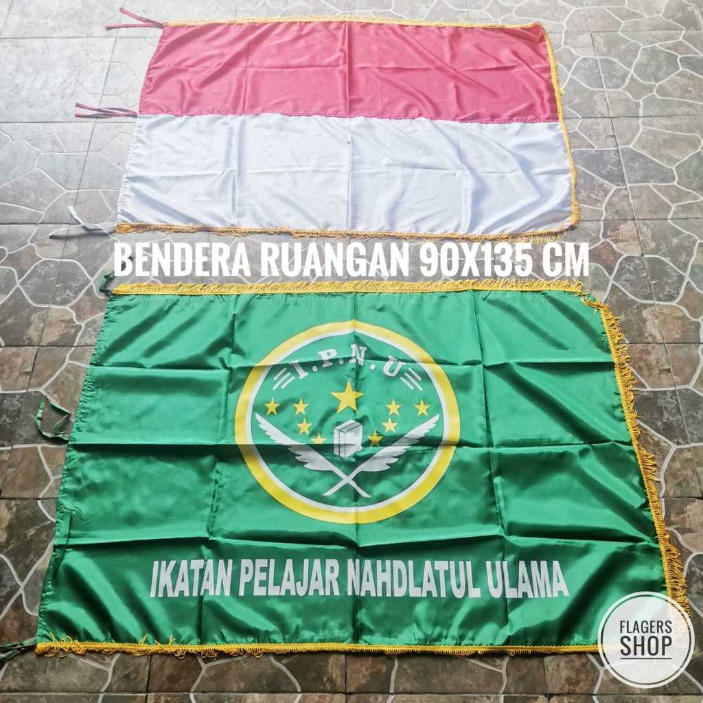 Jual [PAKET] Bendera Ruangan Indonesia + IPNU Ukuran 90x135 cm | Shopee ...