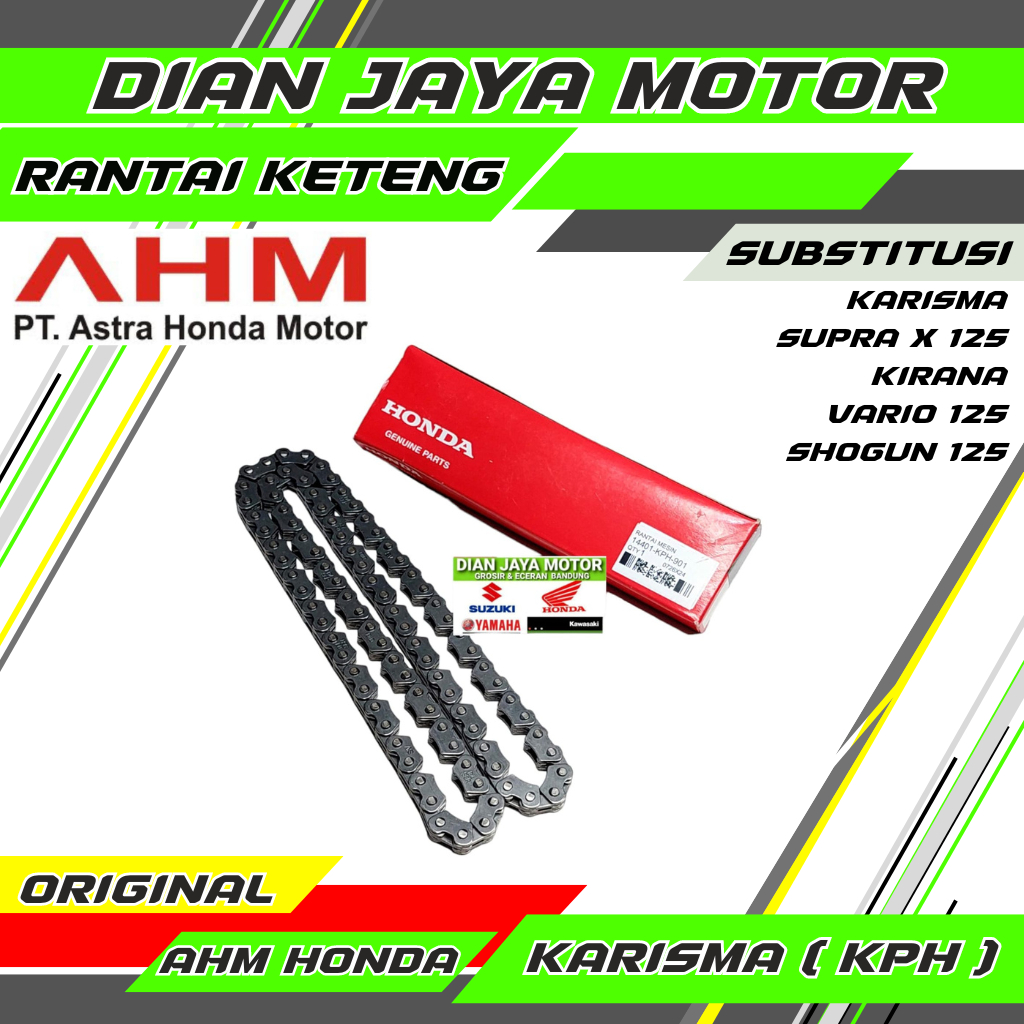 Jual (AHM) Rantai Keteng Karisma KPH ORI AHM Rantai Kamprat Karisma ...
