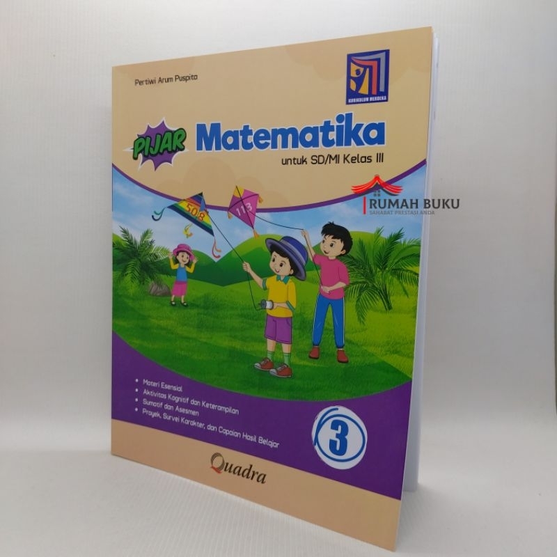 Jual Pijar Matematika Penerbit Quadra kelas 3 kurikulum merdeka | Shopee Indonesia