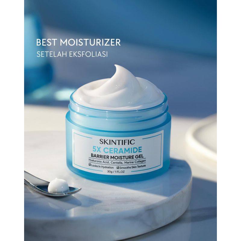 Jual SKINTIFIC 5x Ceramide Biru Barrier Moisture Gel 30 gr | Shopee ...
