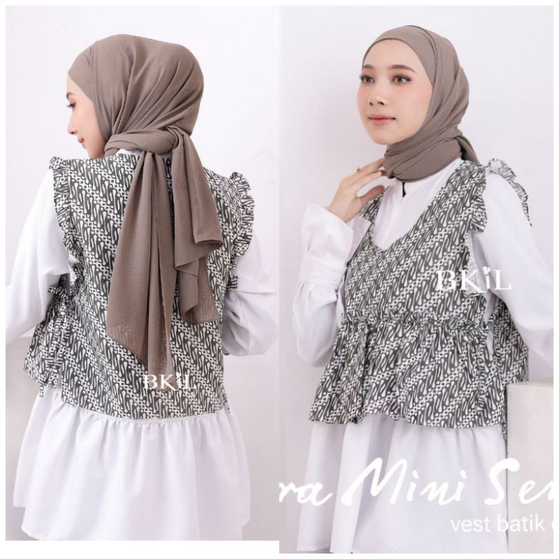 Jual Terbaru Vest Rompi Batik Wanita Motif Elegan Berbahan Katun ...