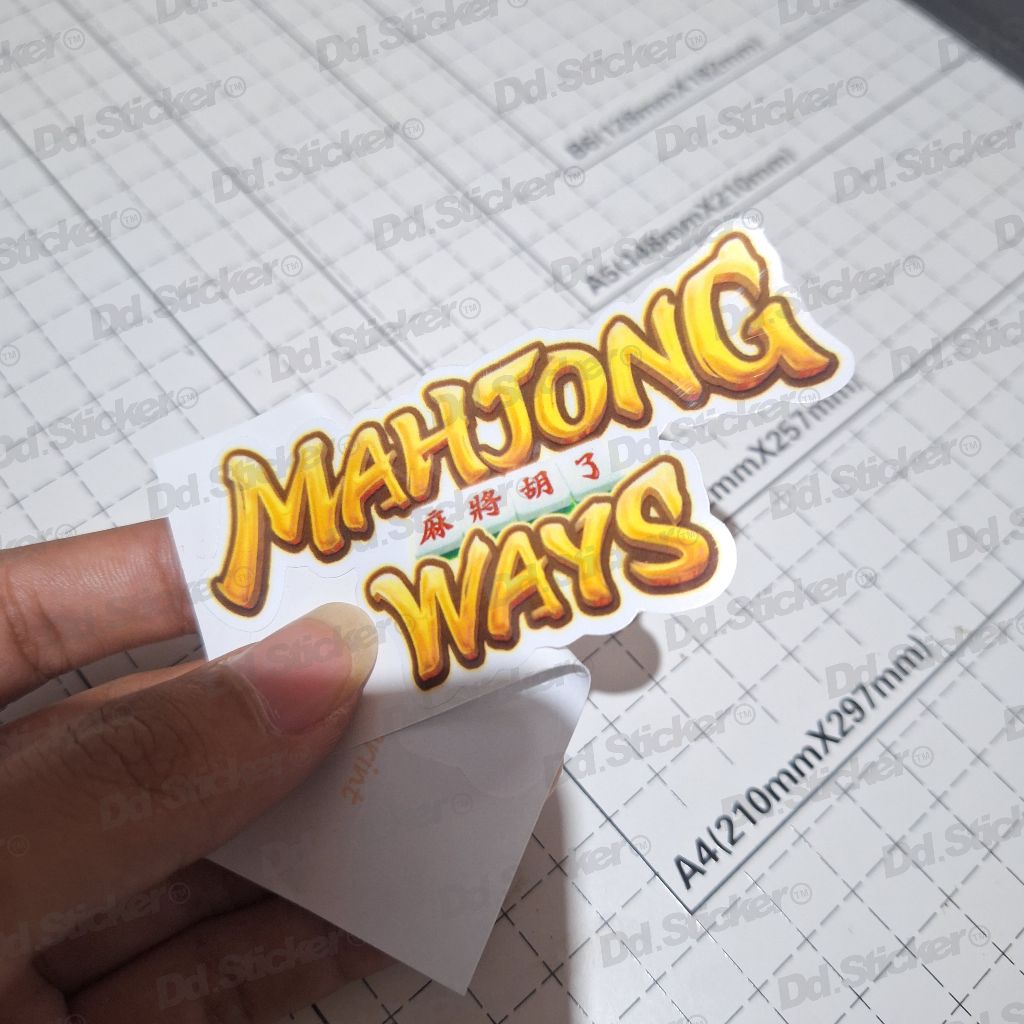 Jual STICKER MAHJONG WAYS LOGO (print+cut sticker) | Shopee Indonesia