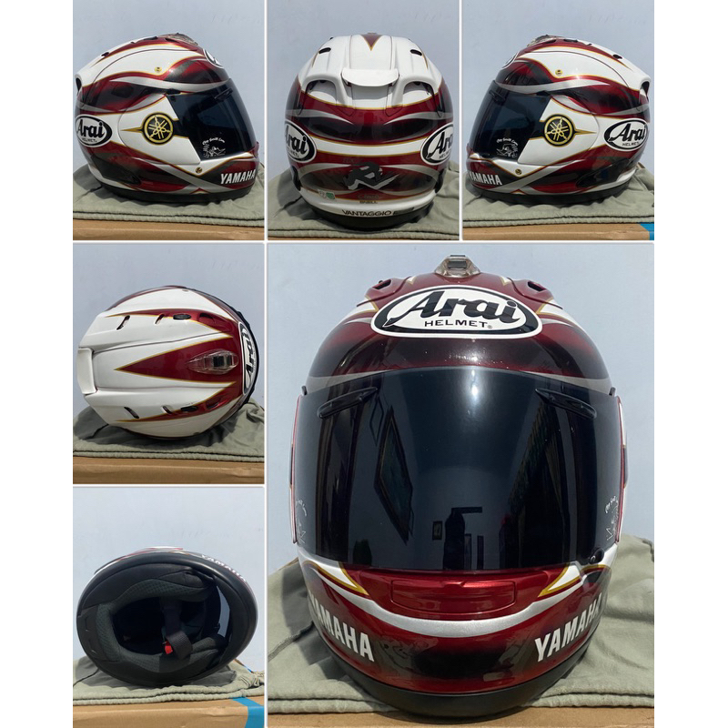 Jual arai RR5 red yamaha | Shopee Indonesia