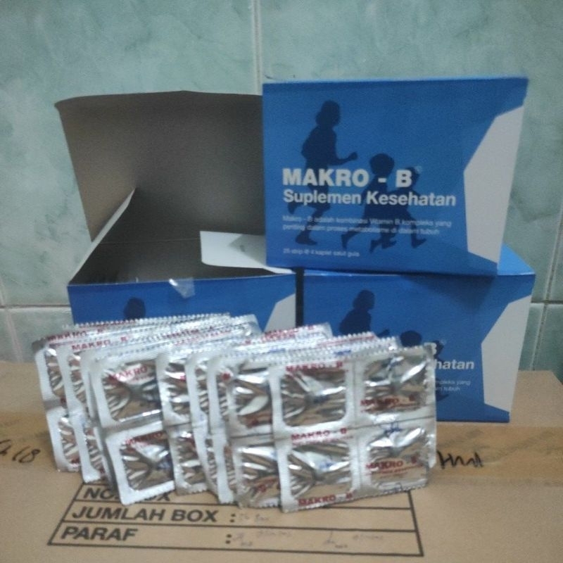 Jual MAKRO B - MULTIVITAMIN EXPIRED PANJANG (ISI 100 KAPLET SALUT GULA ...