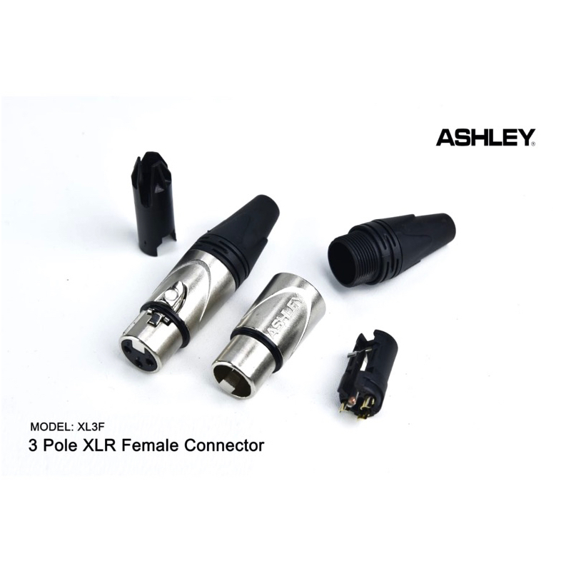 Jual Jack XLR FEmale Ashley XL3F Original Connector ASHLEY XLR CWEK XL ...