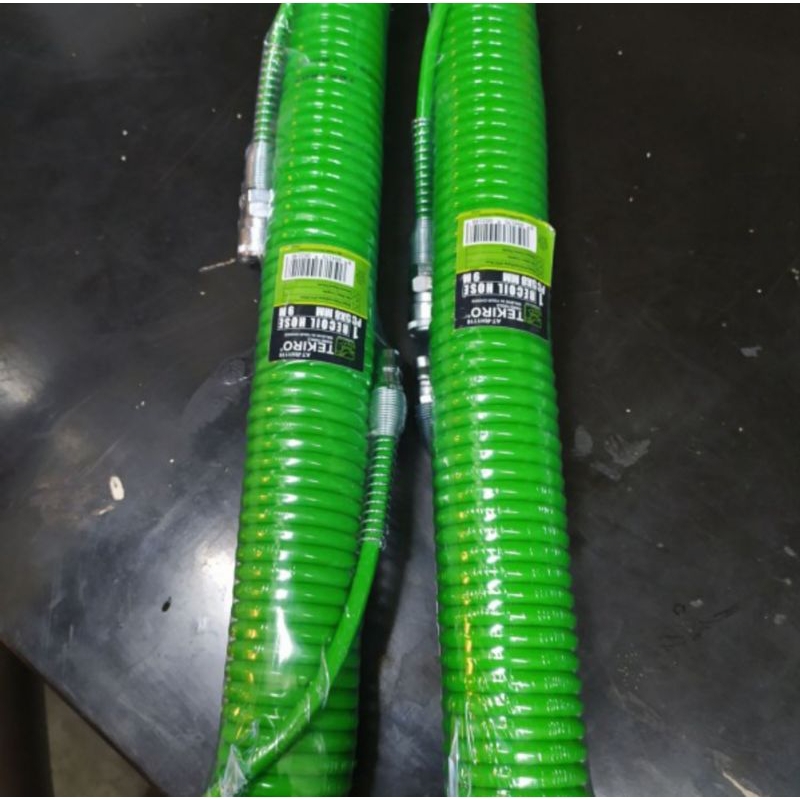 Jual Tekiro Selang angin spiral hijau 9M ( 5x8 mm ) / Recoil Hose with ...