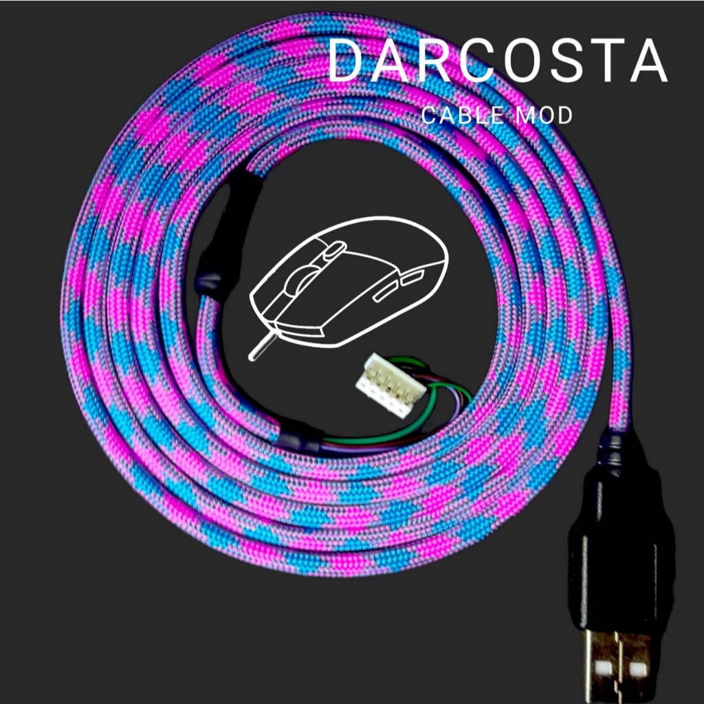 Jual Cable mouse replacement usb kabel mouse pengganti sleeve flexible ...