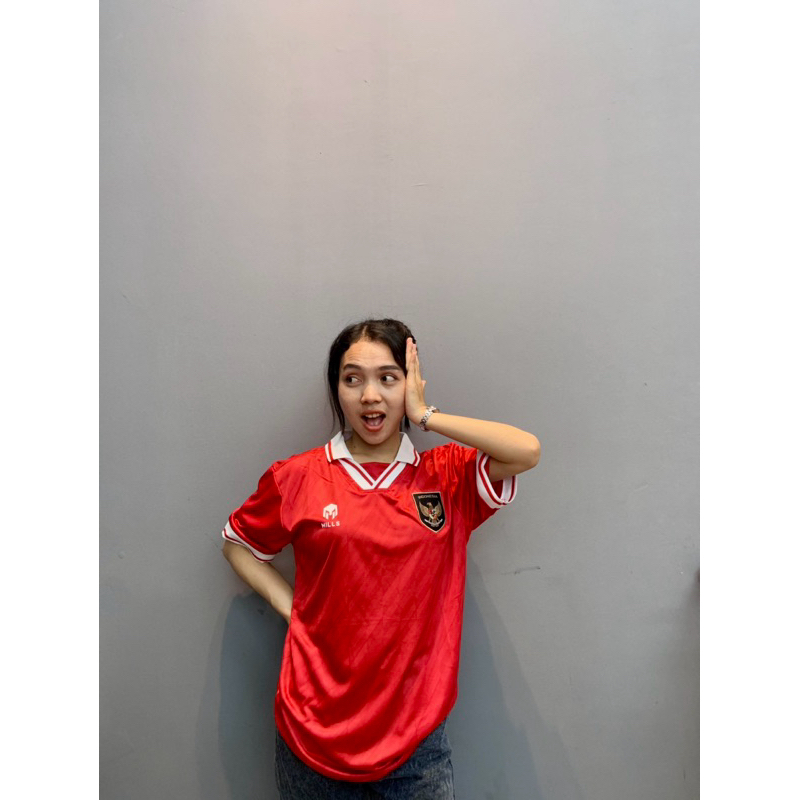Jual Baju Timnas MILLS Indonesia /HOME/AWAY (LOKAL) | Shopee Indonesia
