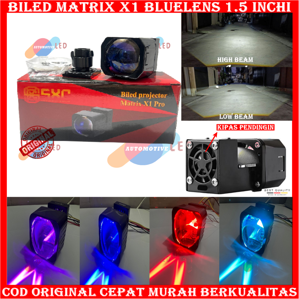 Jual ORIGINAL BILED MATRIX MINI 1.5 INCHI 35W 6000K BILED MATRIX X1 SXC ...