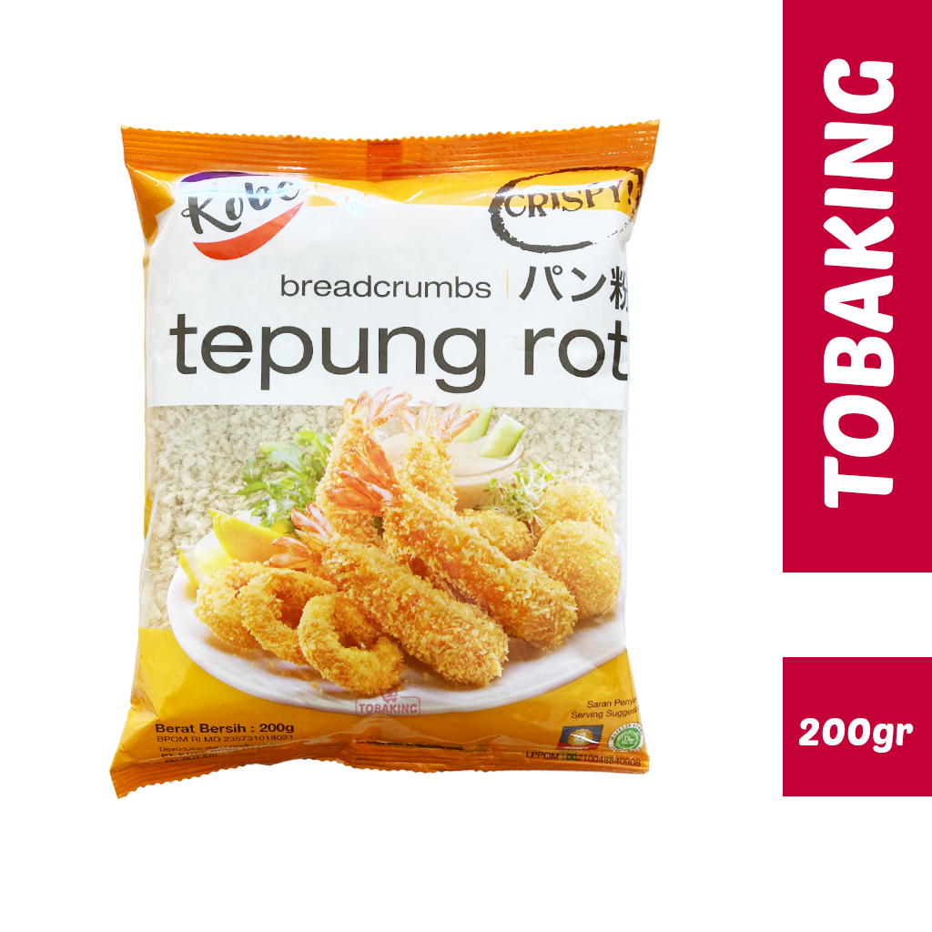 Jual Kobe Tepung Roti 200gr Breadcrumbs Tepung Panir | Shopee Indonesia