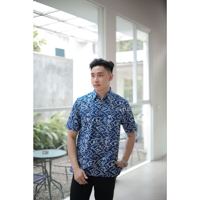 Jual Batik Aris - BAYANAKA | Kemeja Batik Pria Katun Lengan Pendek ...
