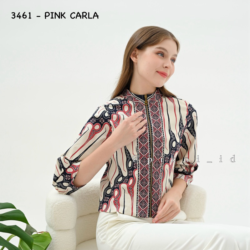 Jual Bomber jaket Batik modern cewek murah / batik kantor wanita ...