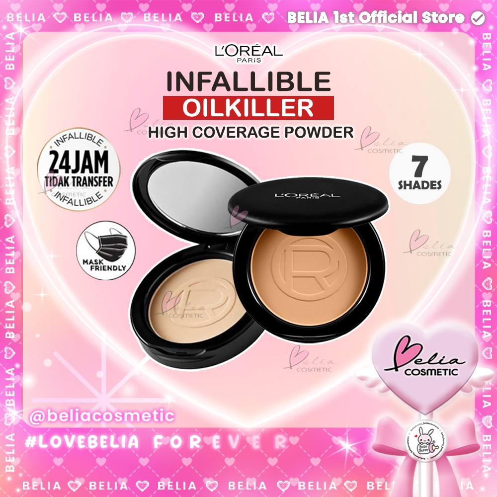Jual BELIA L'OREAL PARIS Infallible Oil KIller High Coverage Powder ...