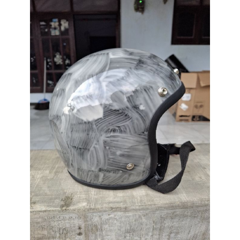 Jual Helm Custom Slim Head Tx500 Motif Abstrak | Shopee Indonesia