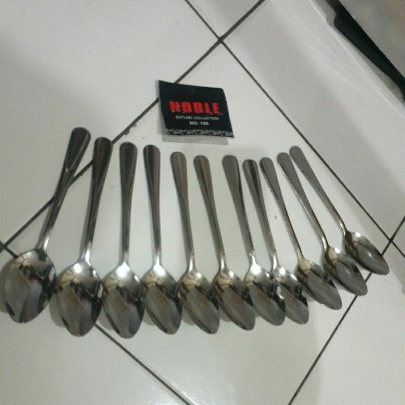 Jual ISI 12 PCS SENDOK MAKAN /NOBLE / SENDOK STAINLESS / SENDOK MODEL ...